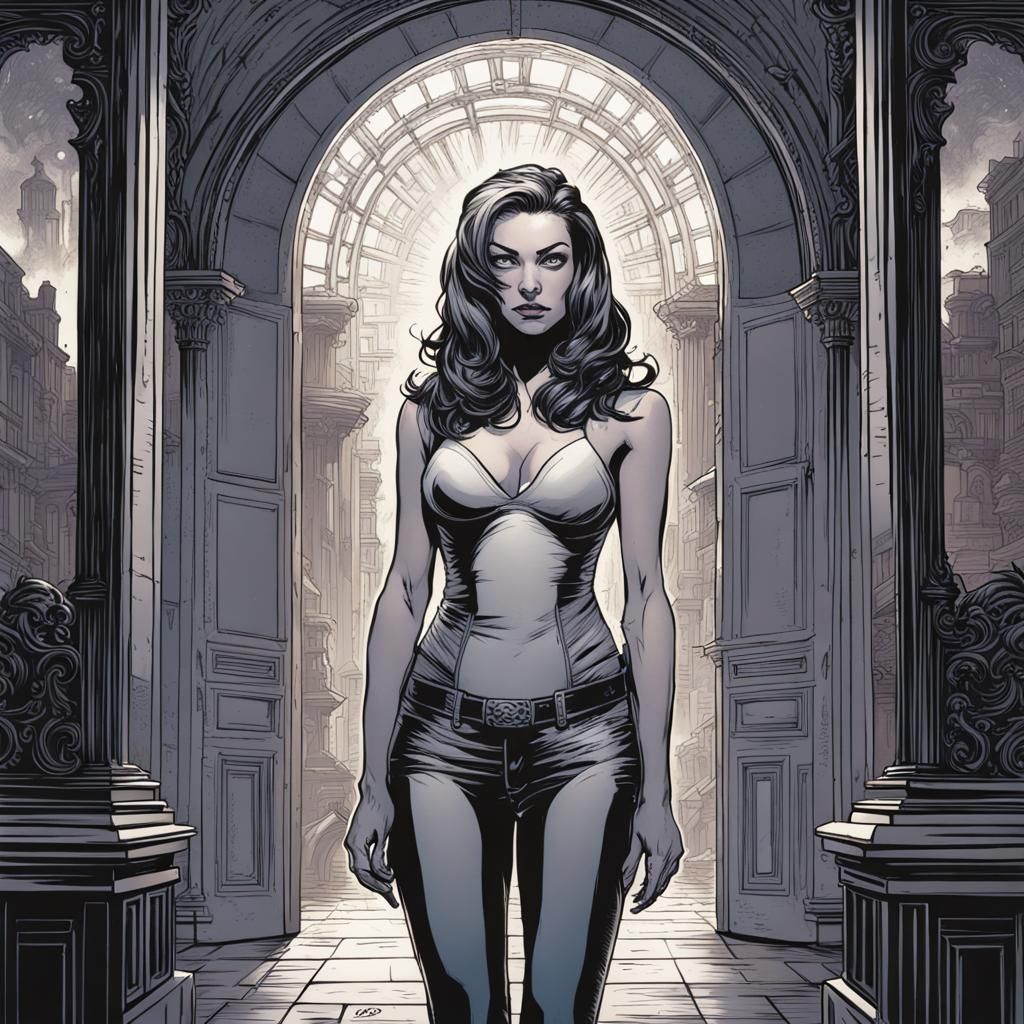 Misanthrope, Front Facing, Woman, Artistic, Mark Brooks and Dan Mumford, comic book art, perfect ...