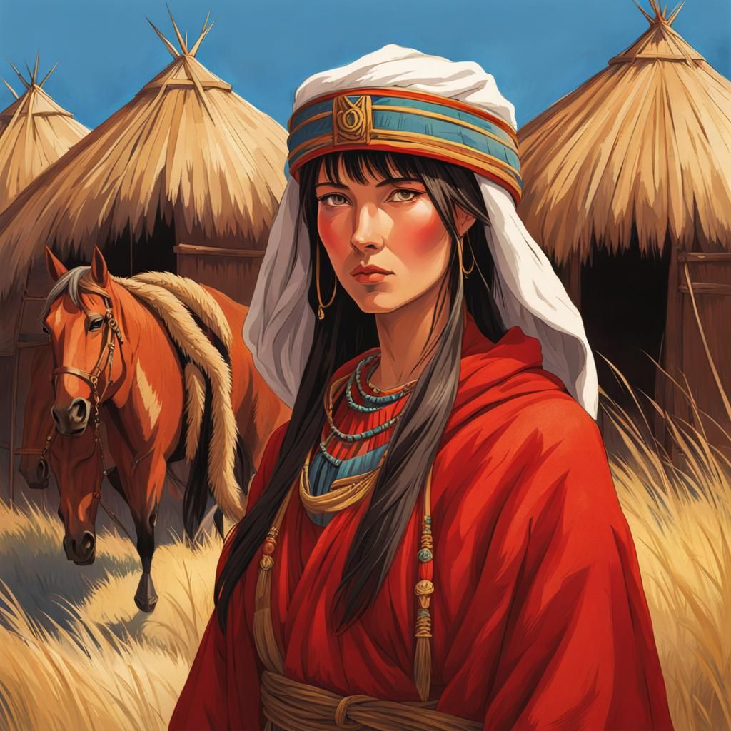 Sogdian woman - AI Generated Artwork - NightCafe Creator