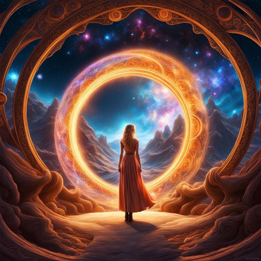 "Seren Nova's Cosmic Revelation" - AI Generated Artwork - NightCafe Creator