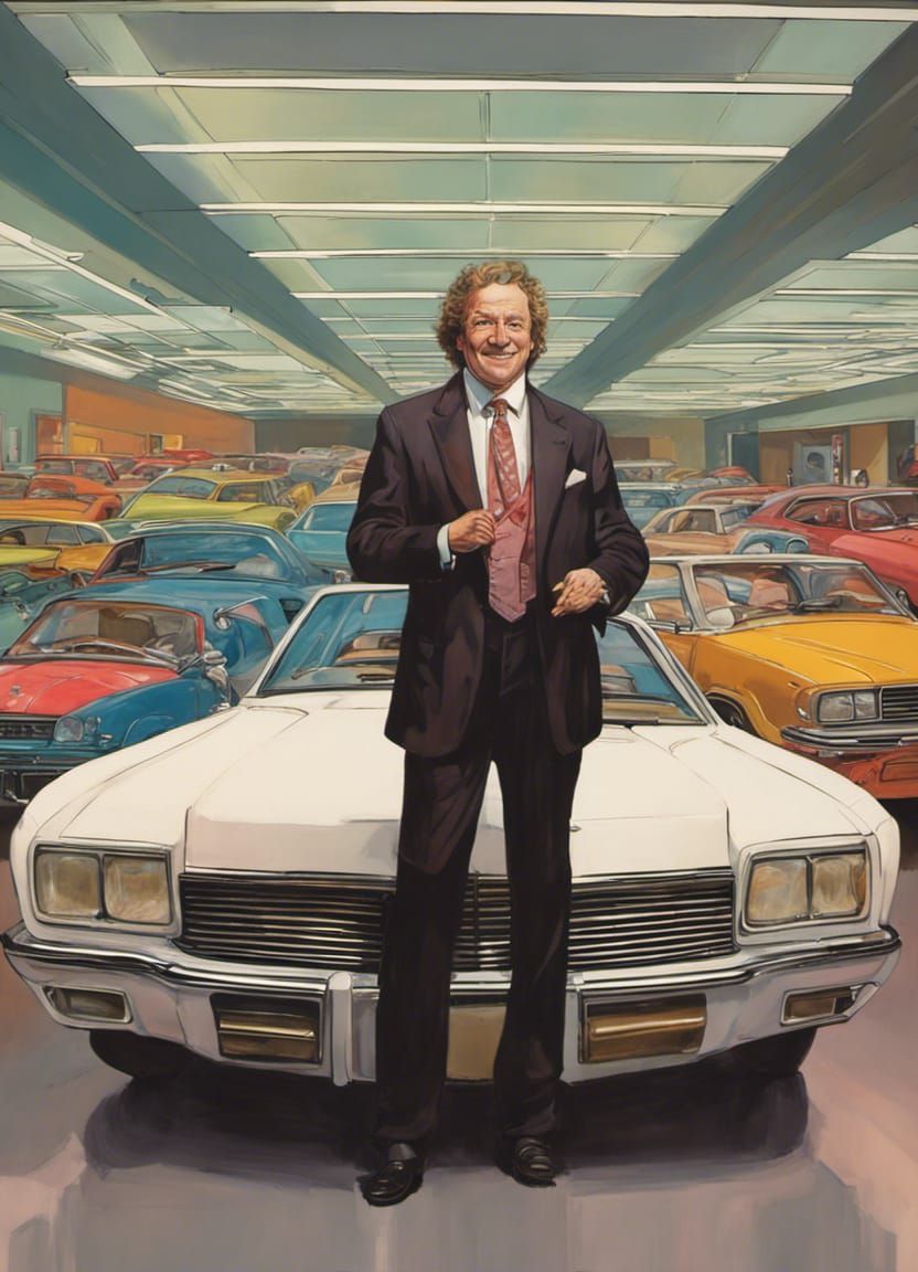 Friendly car salesman - AI Generated Artwork - NightCafe Creator