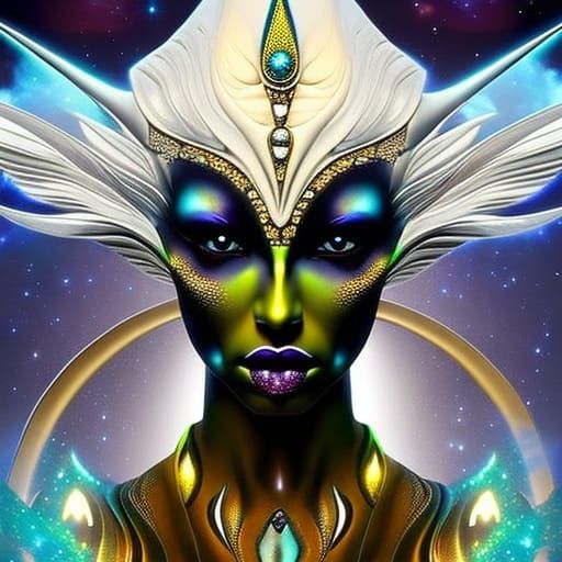 Alien Lady - AI Generated Artwork - NightCafe Creator