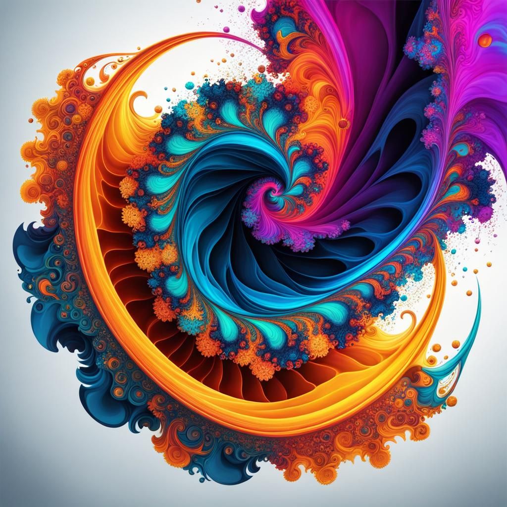 Ink Splatter Galore Vol 2 - Colorful Ink Splatter Scene with...