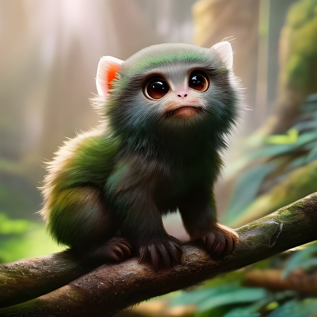 A new type of pygmy marmoset - AI Generated Artwork - NightCafe Creator