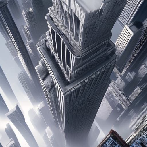 Ghost Skyscraper - AI Generated Artwork - NightCafe Creator