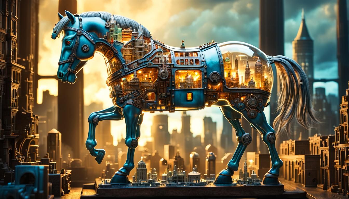 Trojan Metropolis - AI Generated Artwork - NightCafe Creator
