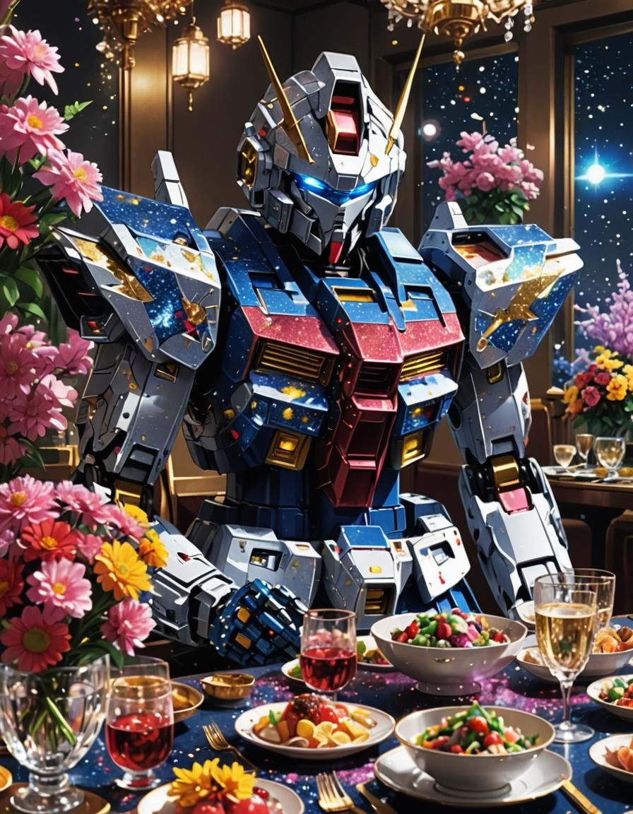 A fancy dinner mech - AI Generated Artwork - NightCafe Creator
