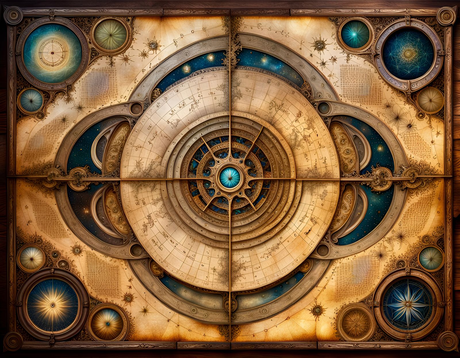 Time Traveler’s Map - AI Generated Artwork - NightCafe Creator