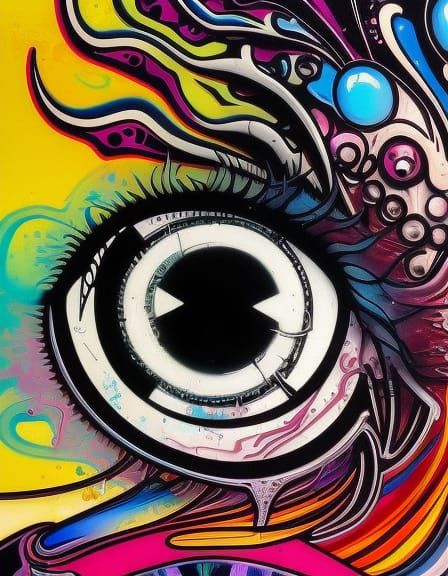 Graff Eye - AI Generated Artwork - NightCafe Creator