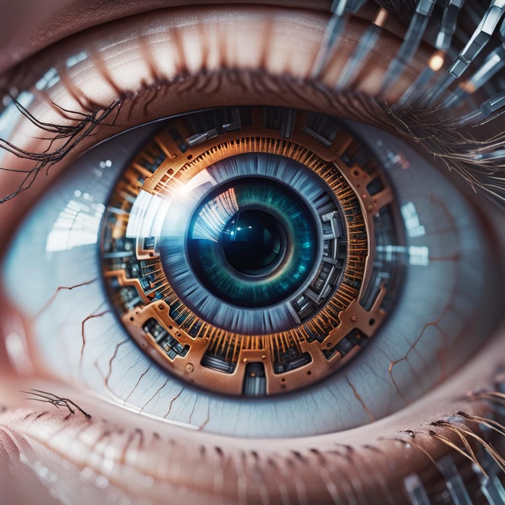 cyborg eye - AI Generated Artwork - NightCafe Creator