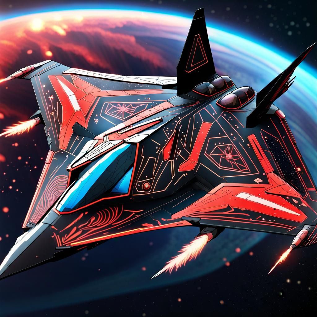 Starfighter - YF-131 Shadowcat #3 - AI Generated Artwork - NightCafe Creator