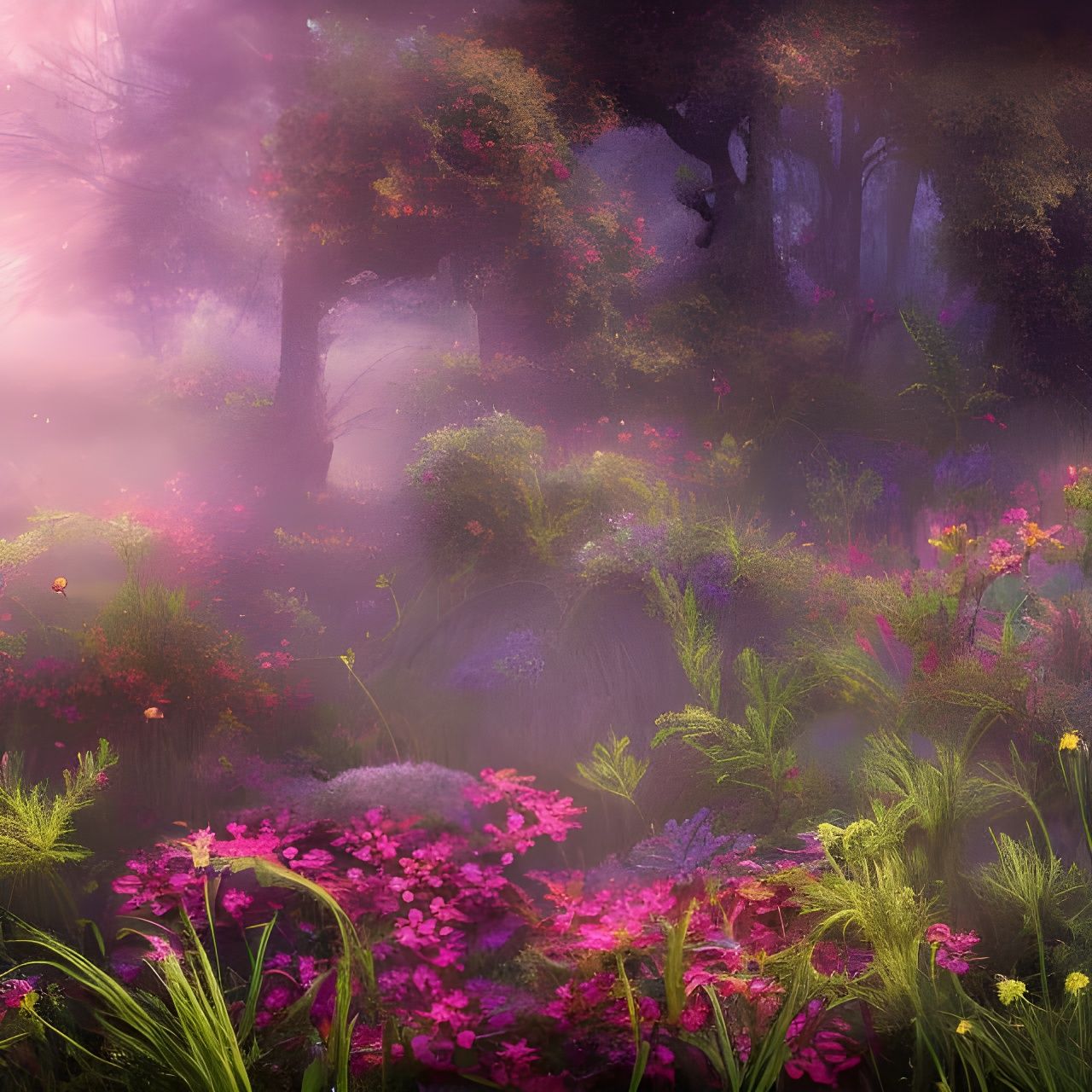 Subtle Sun Rays, Nature, & Flowers - AI Generated Artwork - NightCafe ...