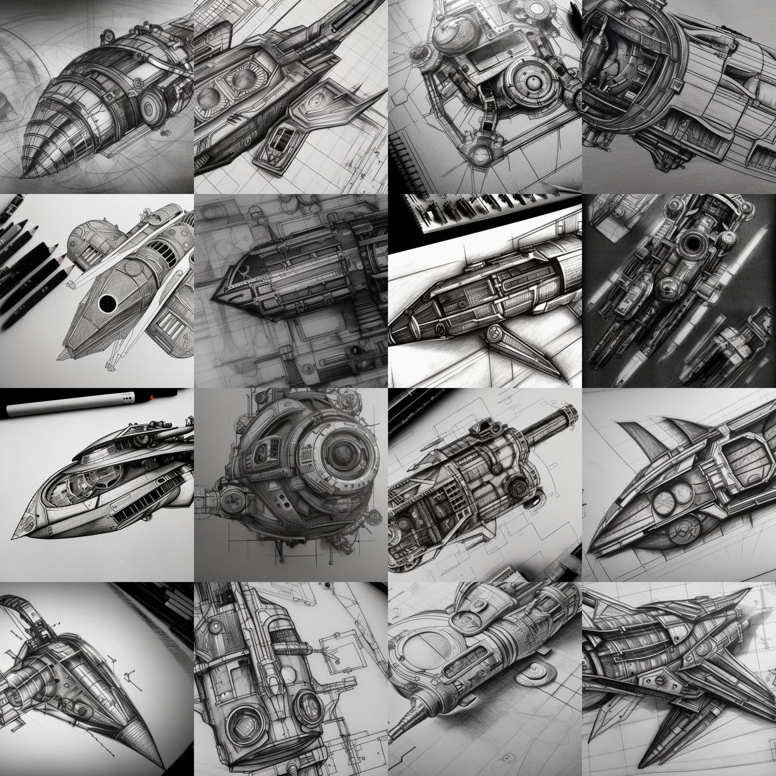 intricate details, Behance HD, literal concept art for a spaceship on ...