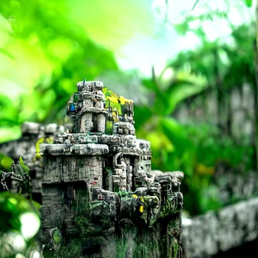 Mayan temple in the jungle - AI Generated Artwork - NightCafe Creator