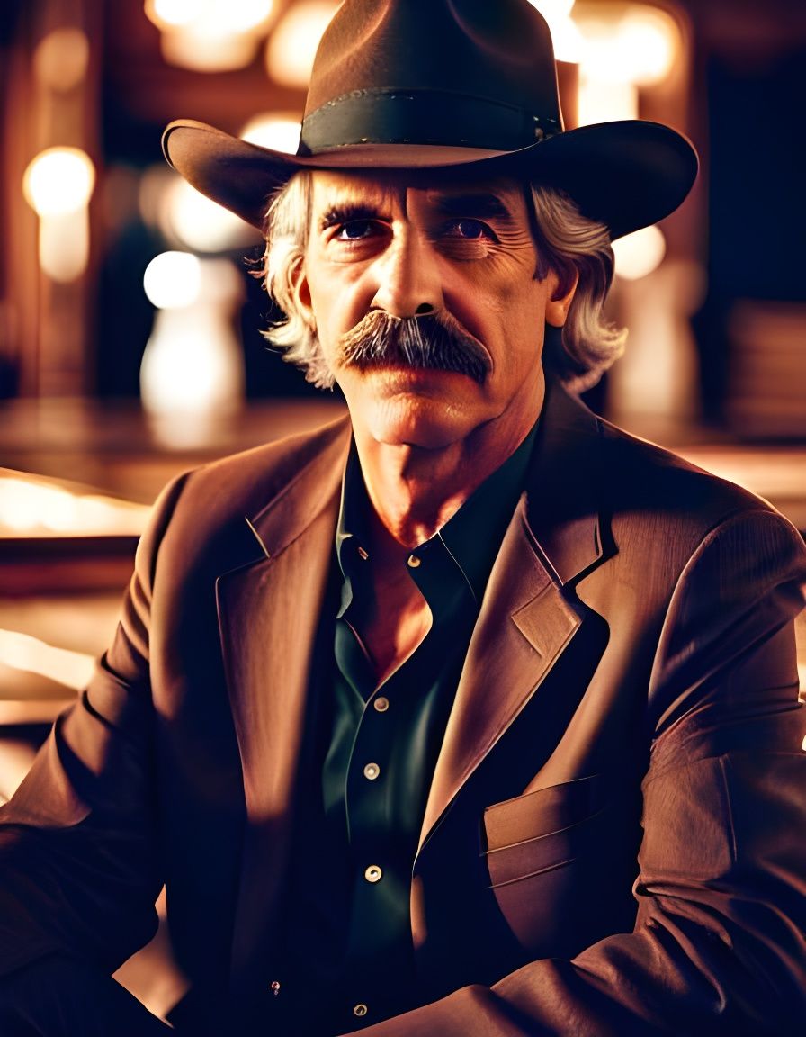 The Timeless Mustache of Sam Elliott - AI Generated Artwork - NightCafe ...
