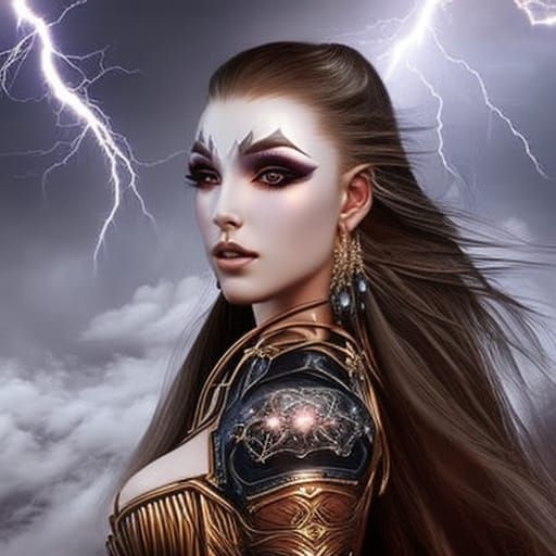 Highly detailed insanely photorealistic portrait art of beautiful ...