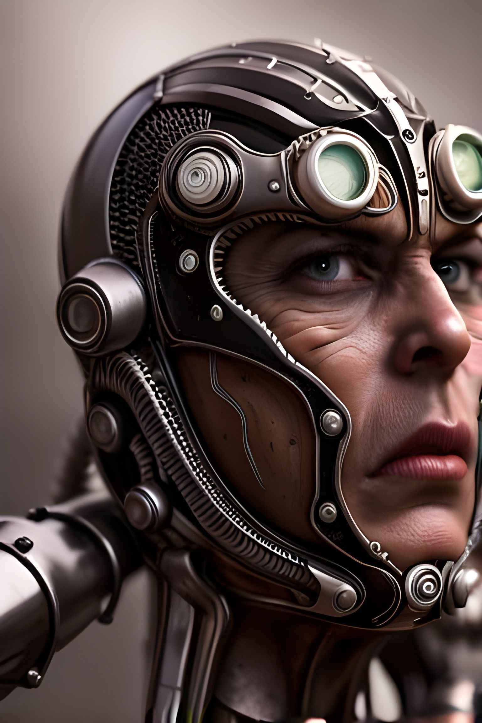 Steampunk Cyborg - AI Generated Artwork - NightCafe Creator
