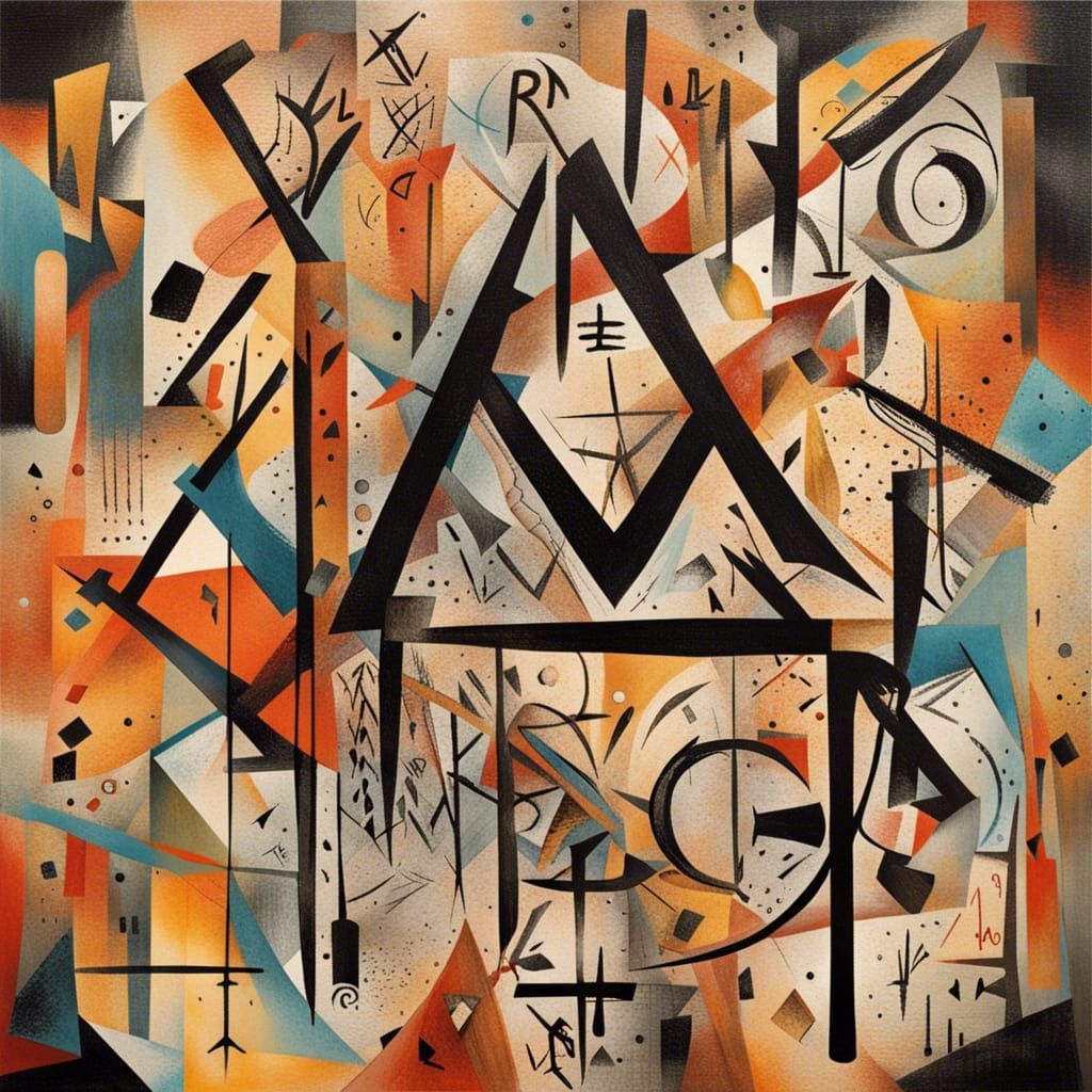 runes In the abstract as inspiration for modern artists - AI Generated ...