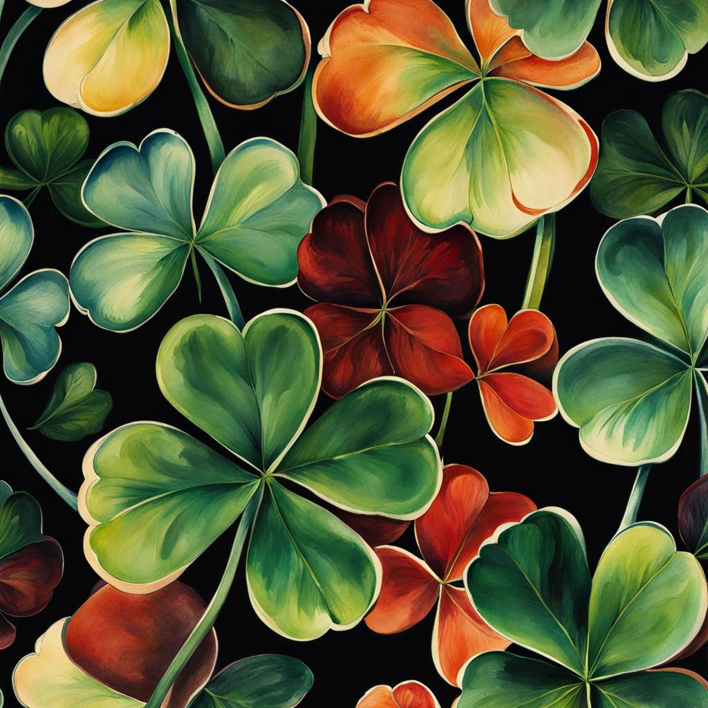Four leaf clover - AI Generated Artwork - NightCafe Creator