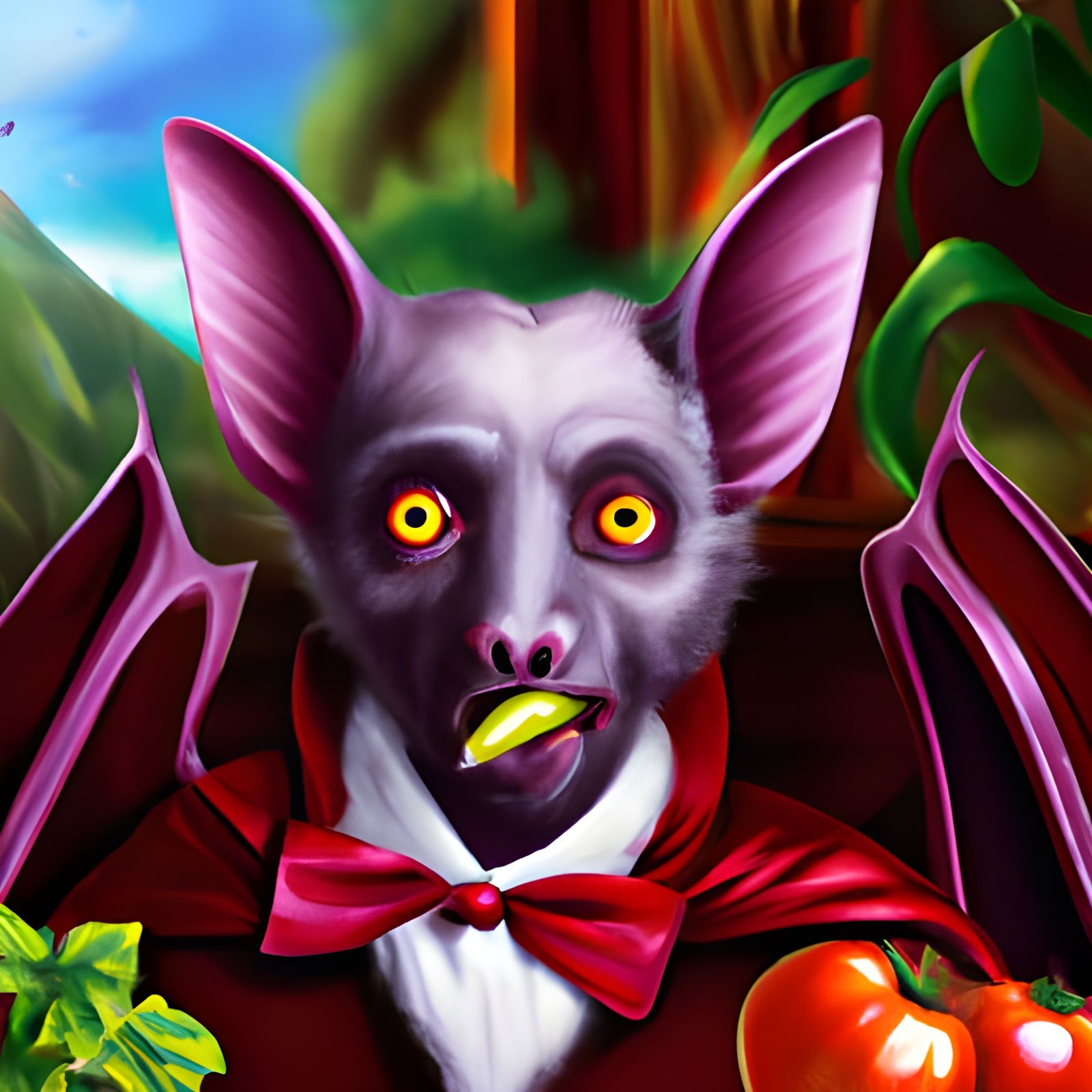 A Vegan Vampire - AI Generated Artwork - NightCafe Creator