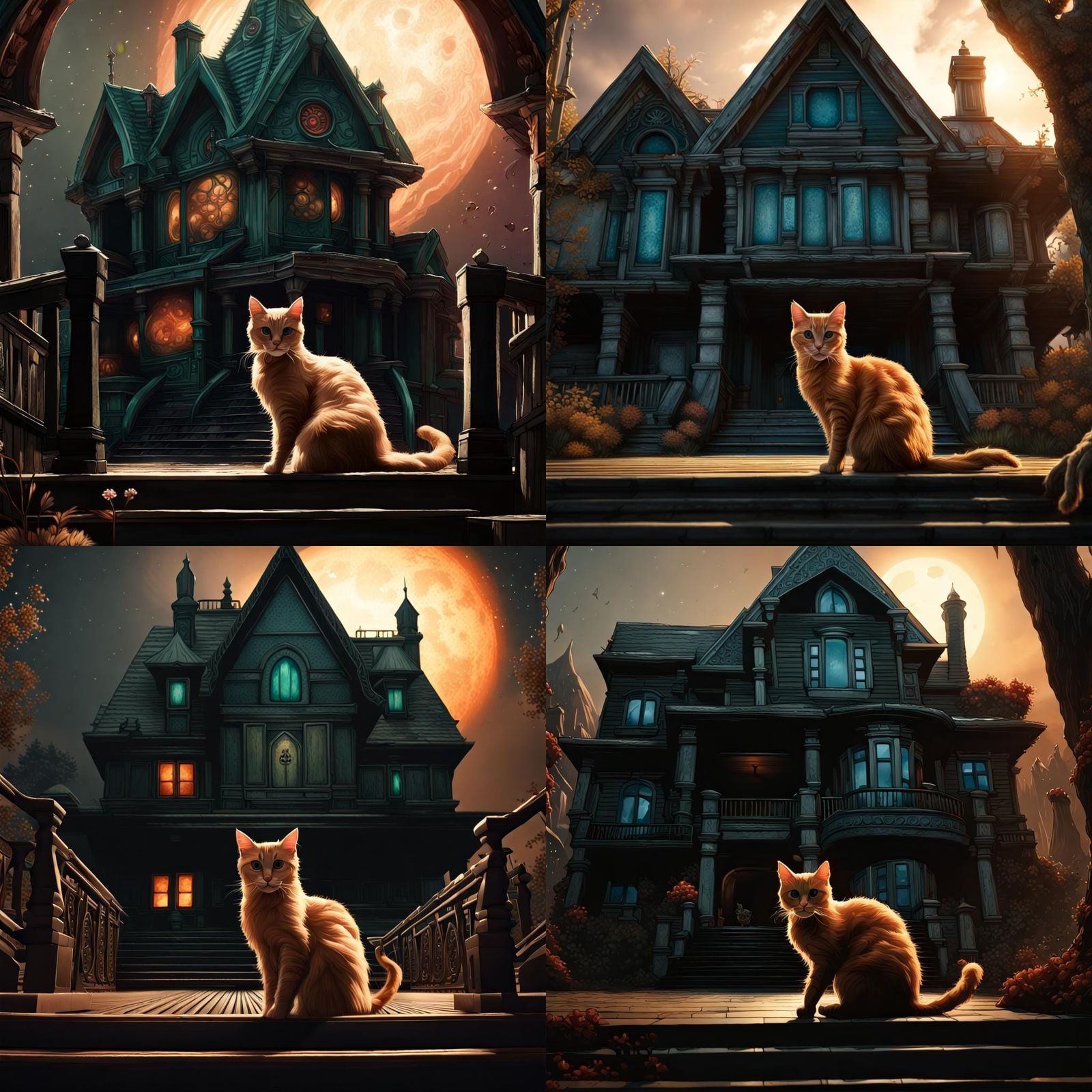 Lovecraftian house cat - AI Generated Artwork - NightCafe Creator