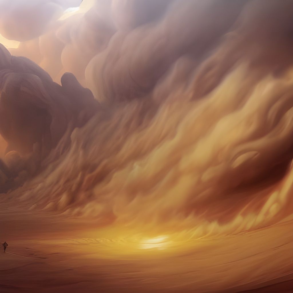 Gigantic Sandstorm - AI Generated Artwork - NightCafe Creator