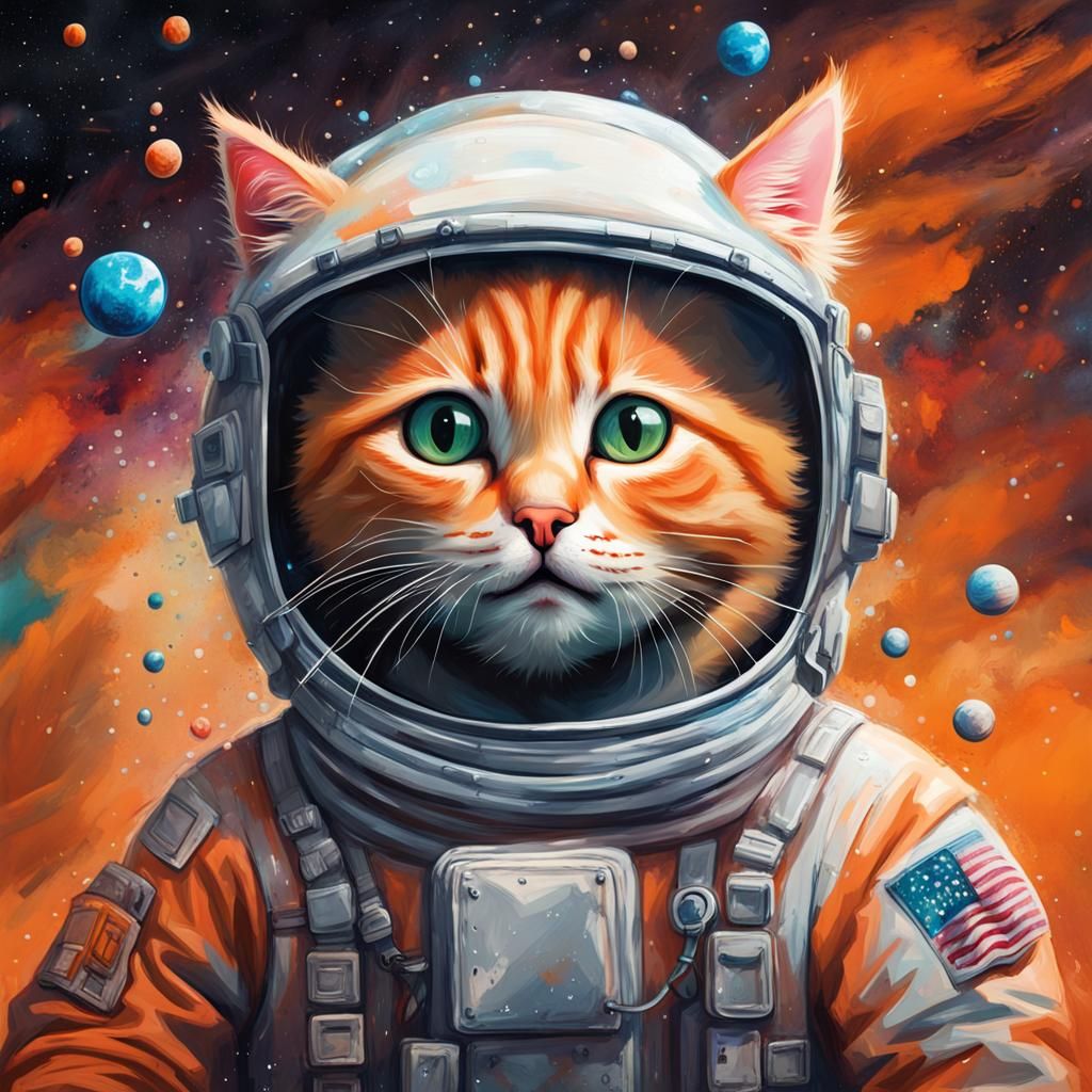 Astrokitty - AI Generated Artwork - NightCafe Creator