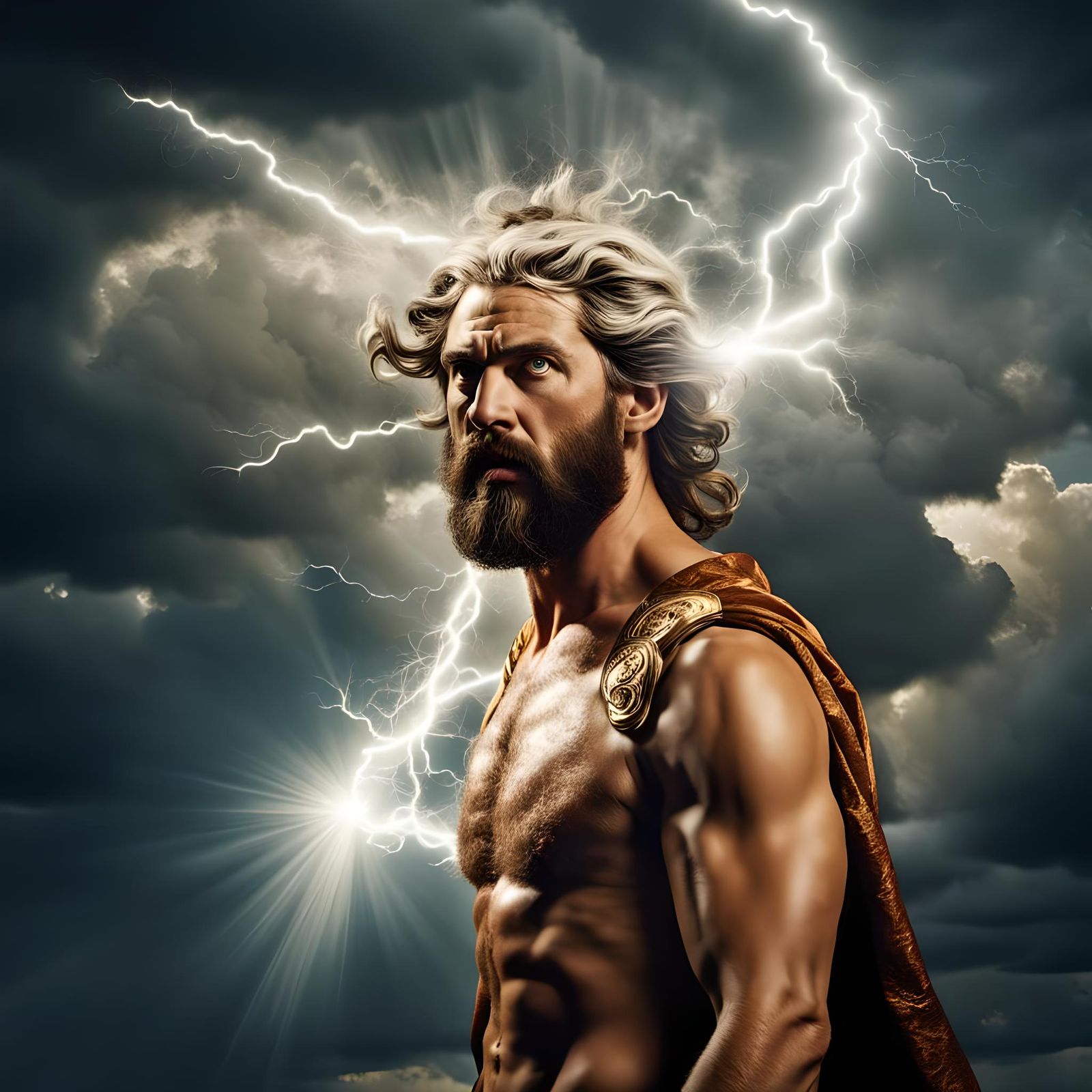 Zeus: God Of The Sky And Thunder - AI Generated Artwork - NightCafe Creator