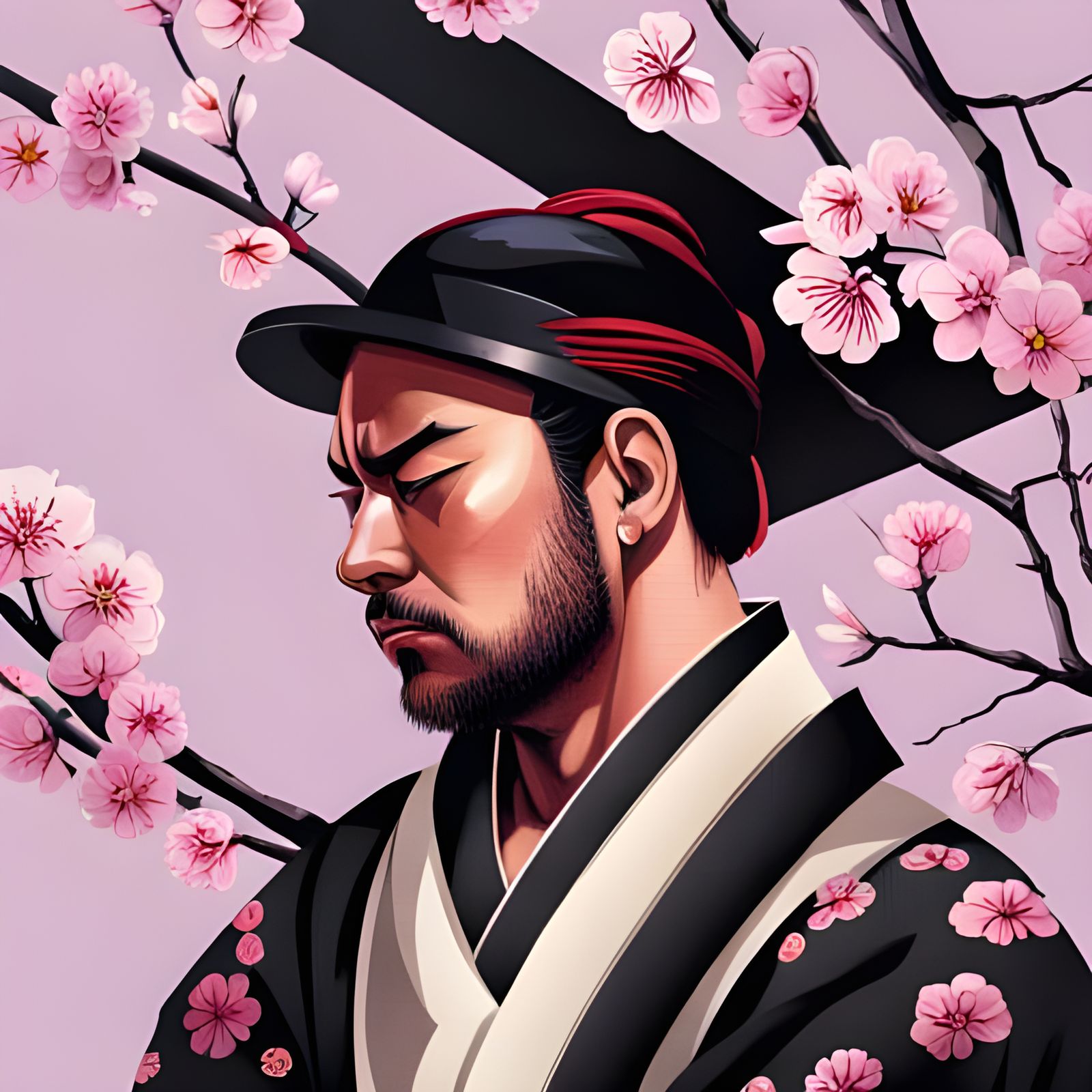 Samurai without armor - AI Generated Artwork - NightCafe Creator