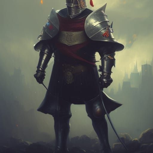 Donald Trump wearing a suit of medieval armor - AI Generated Artwork ...