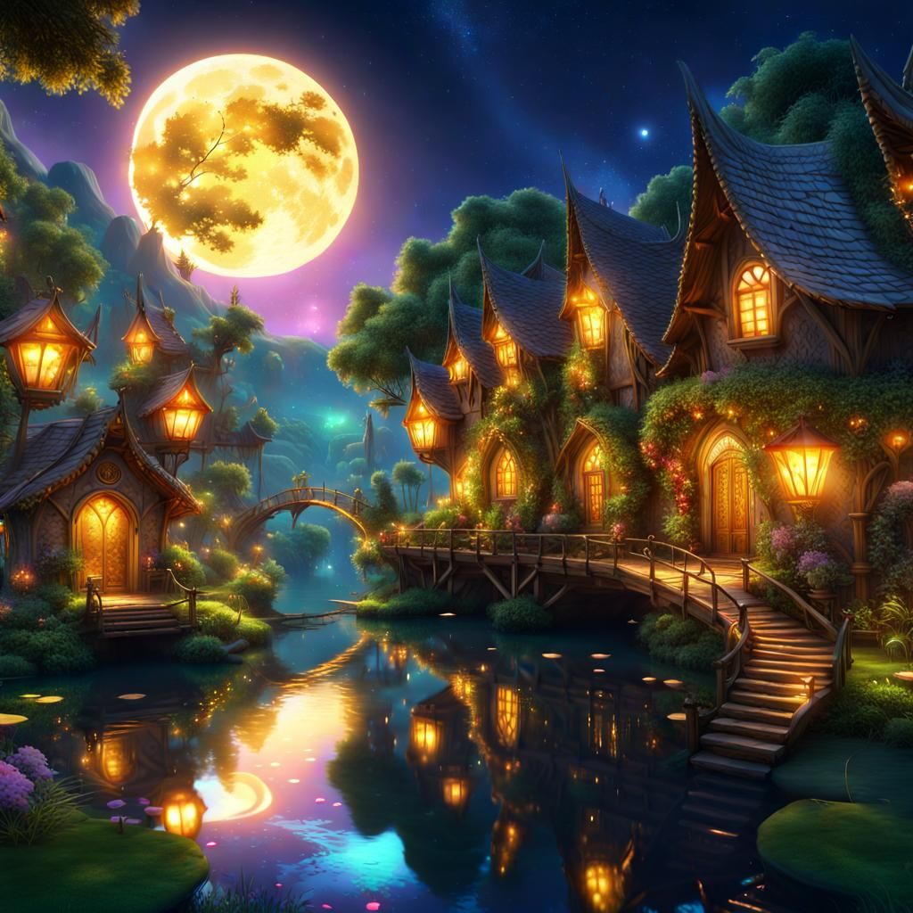 Riverside terrace - AI Generated Artwork - NightCafe Creator