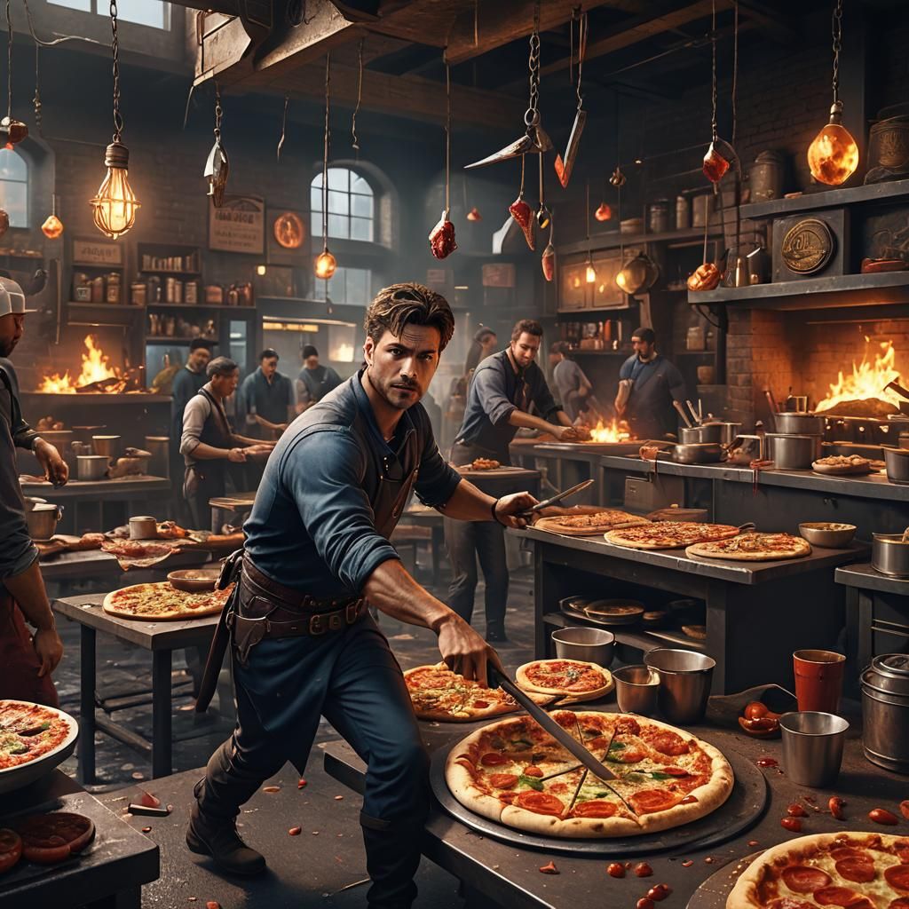 Matt Getting Stabbed At work (pizzarea) - AI Generated Artwork ...