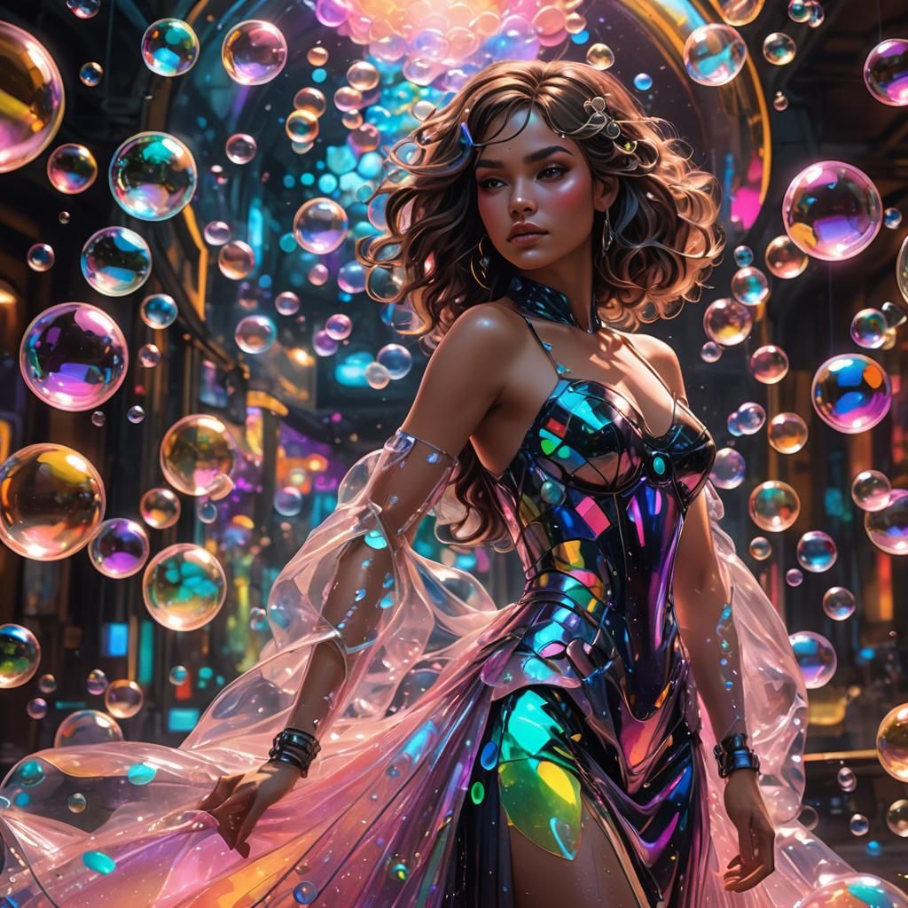 Bubble Dance - AI Generated Artwork - NightCafe Creator