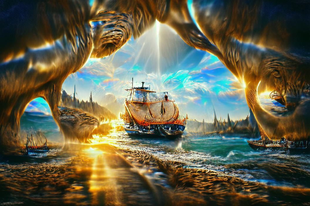 The voyage of the dawn treader v2 - AI Generated Artwork - NightCafe ...