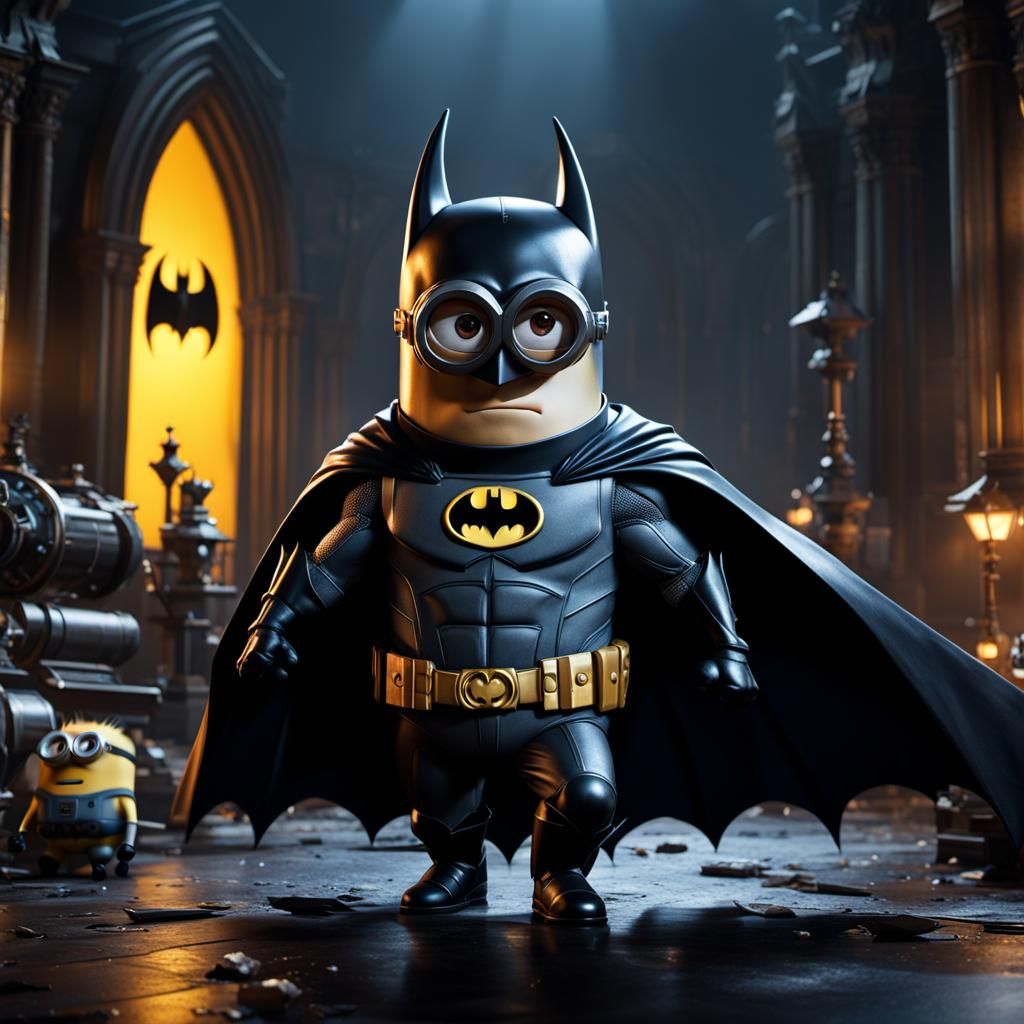 minion as batman - AI Generated Artwork - NightCafe Creator