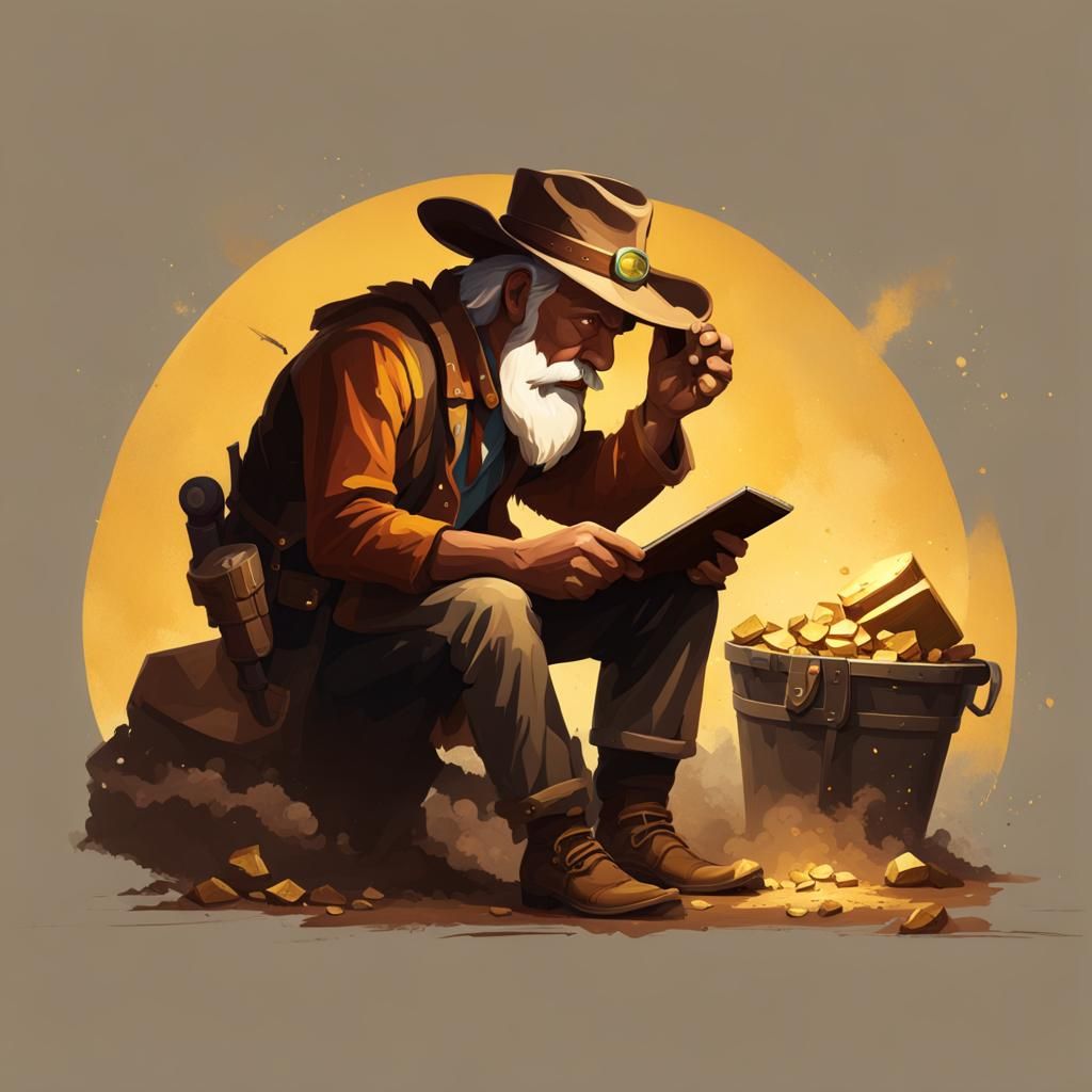 Good day - Prospector's Emotive Gold Discovery: 8K Concept A...