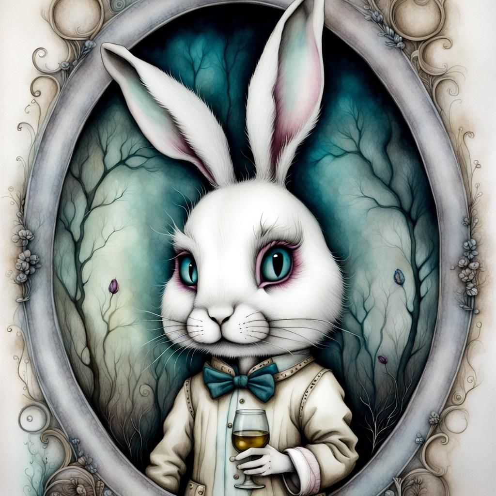 The White Rabbit - AI Generated Artwork - NightCafe Creator