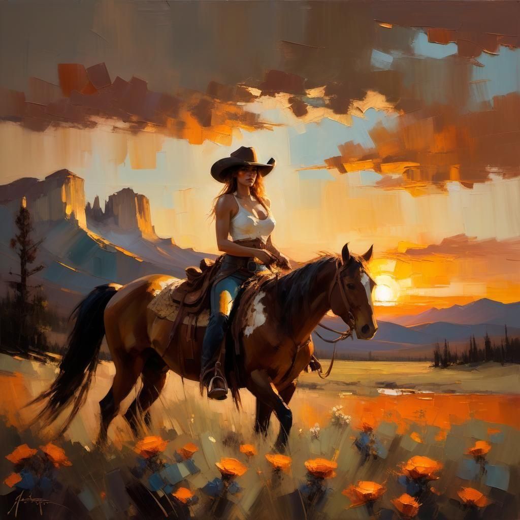 Prairie Girl - AI Generated Artwork - NightCafe Creator