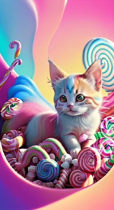 Candy art style! Whimsical playful colorful! candy!!! 🍬🍭 Candyland art ...