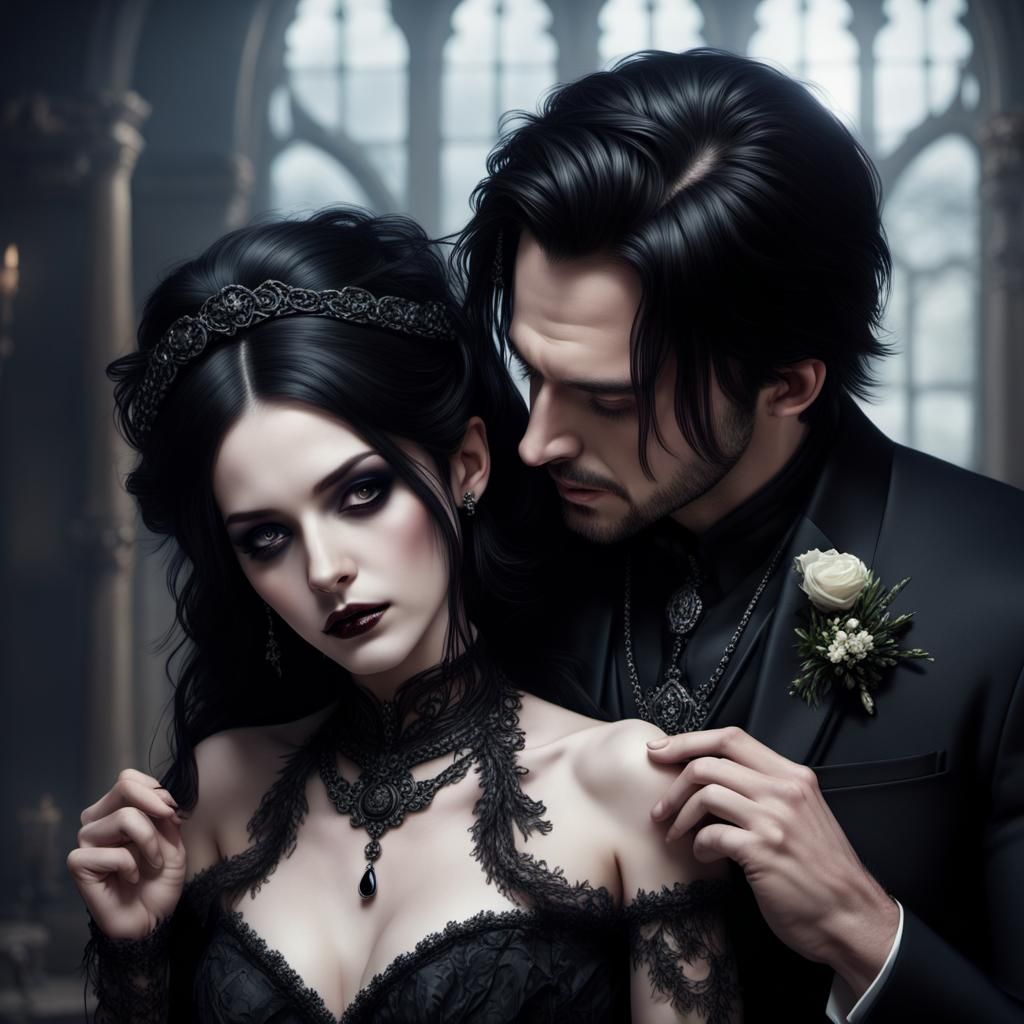 Gothic couple - AI Generated Artwork - NightCafe Creator
