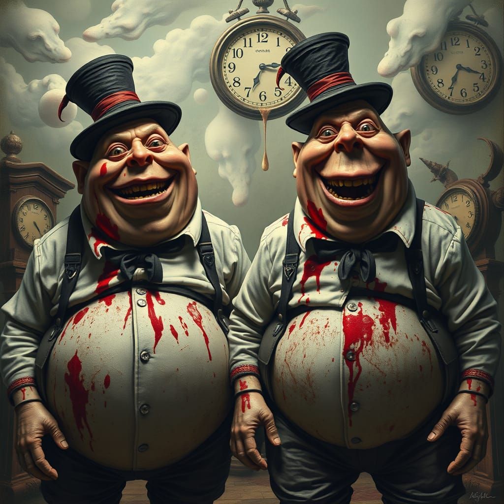 Tweedledee and tweedledum - Sinister Tweedledee and Tweedled...