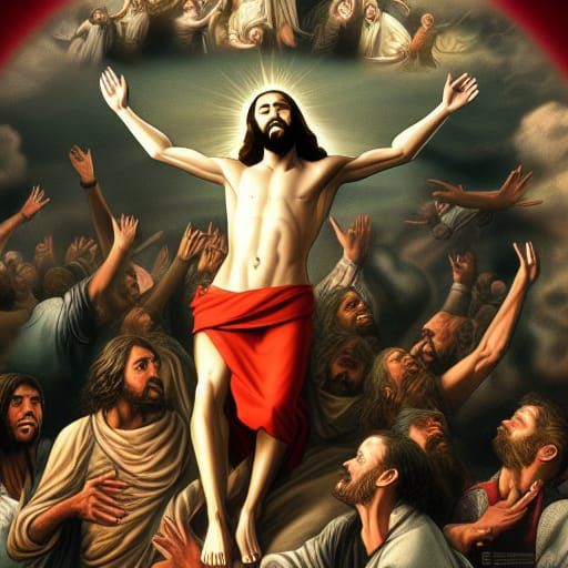 Jesus had risen - AI Generated Artwork - NightCafe Creator