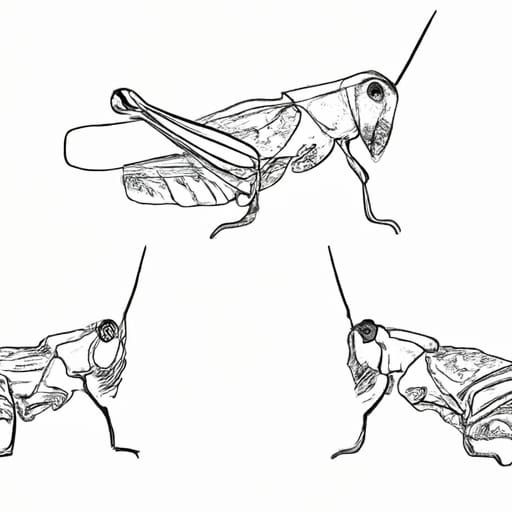 Locust Line Drawing - AI Generated Artwork - NightCafe Creator