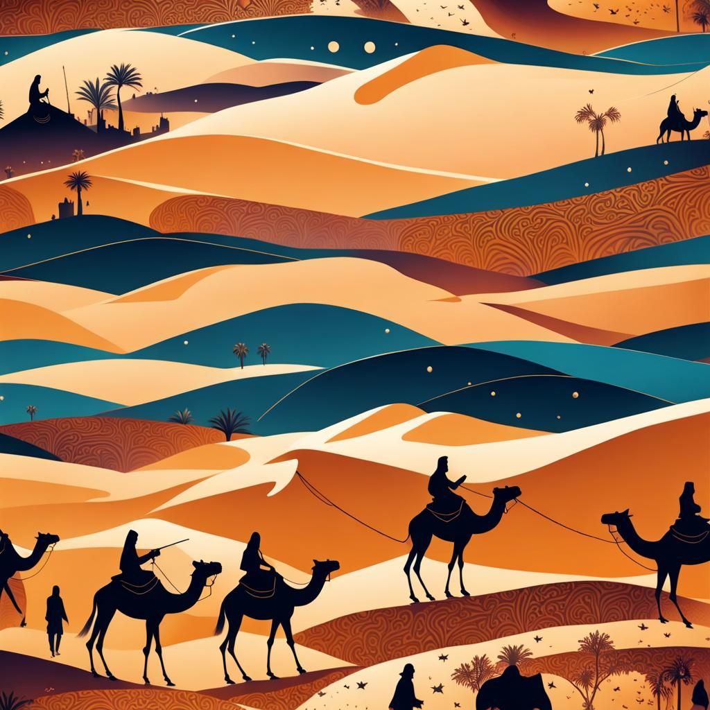 Desertscape - AI Generated Artwork - NightCafe Creator