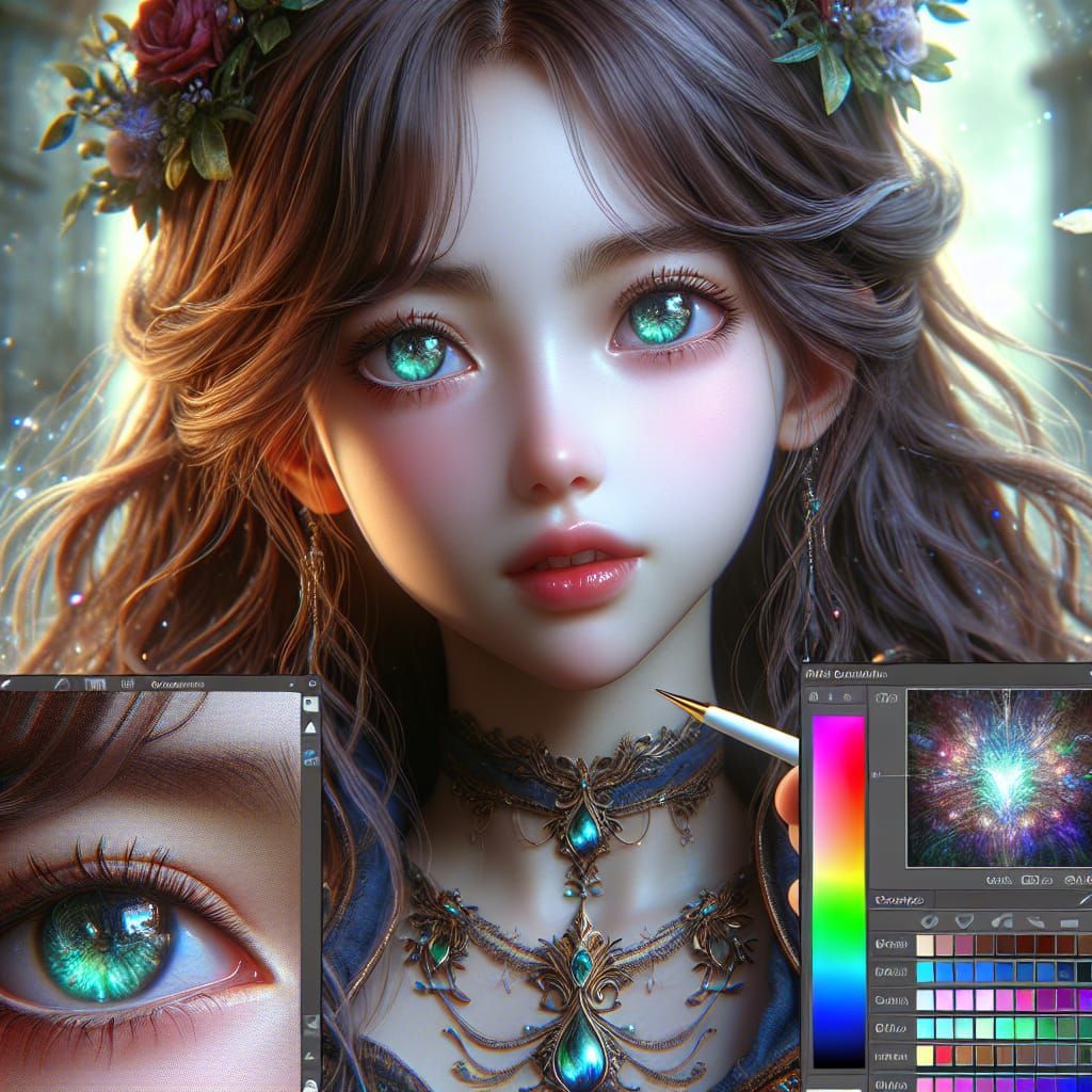 Princess Tria's Design - Fantasy Princess in Vibrant Colors