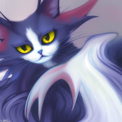 angelic cat of the stars. - AI Generated Artwork - NightCafe Creator