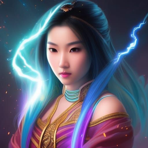 Female Mage Portrait - AI Generated Artwork - NightCafe Creator