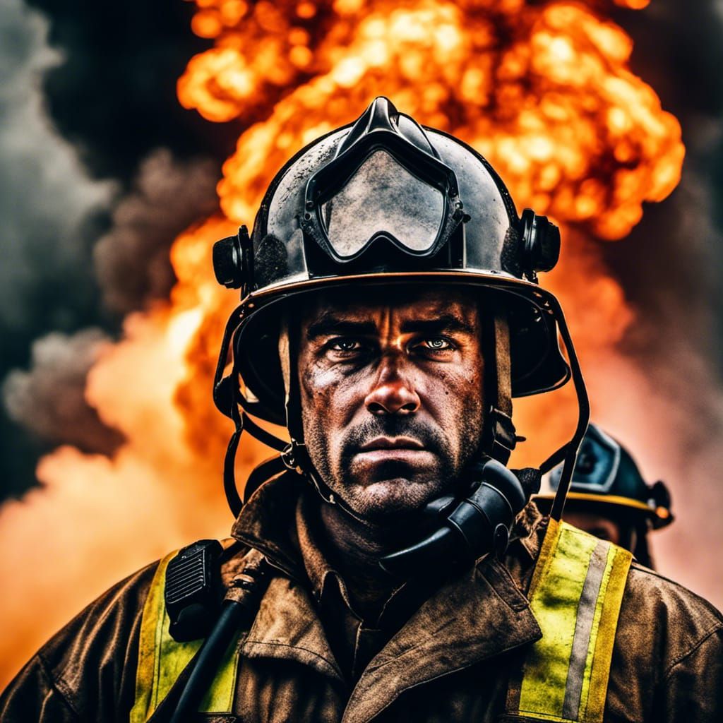 Firefighter - AI Generated Artwork - NightCafe Creator