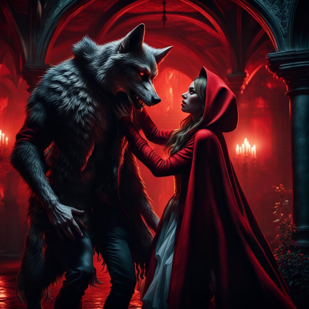 her perfect Wolf - AI Generated Artwork - NightCafe Creator