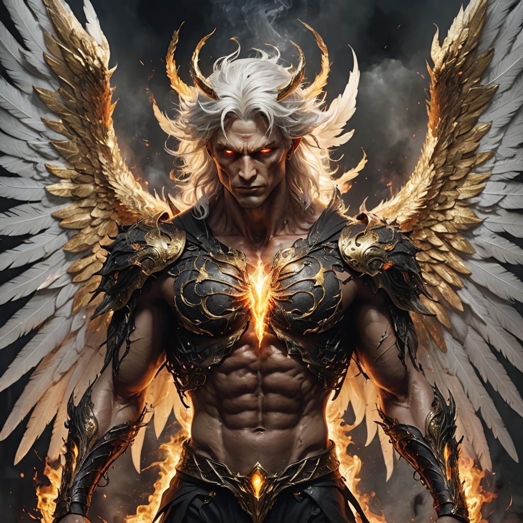 Azrael, the Blaze of Eternity - AI Generated Artwork - NightCafe Creator