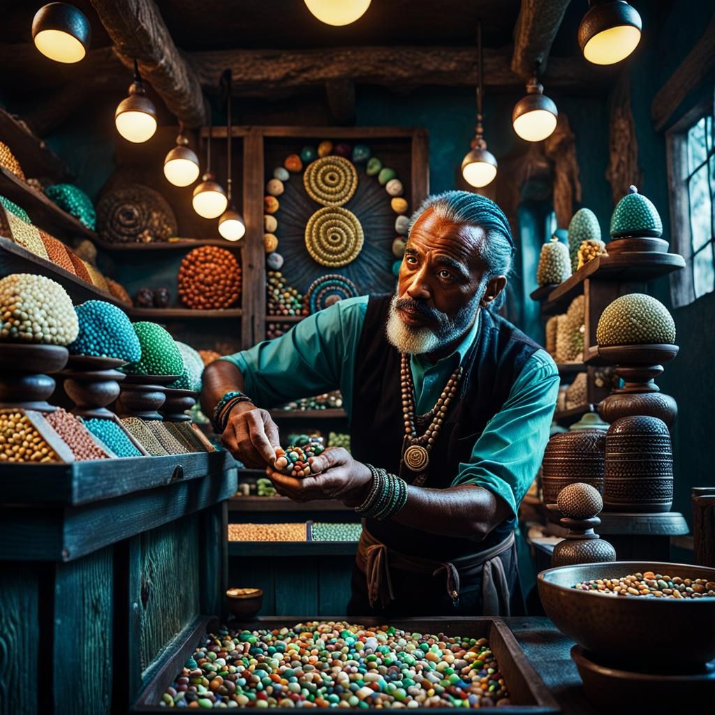 In a pebble shop - AI Generated Artwork - NightCafe Creator